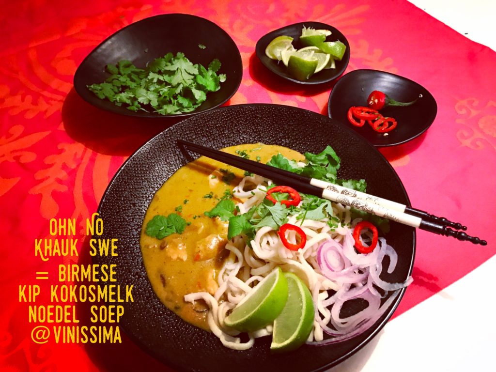 Ohn-no khaut swe: Birmese kip-kokosmelksoep uit het land van de duizend ...