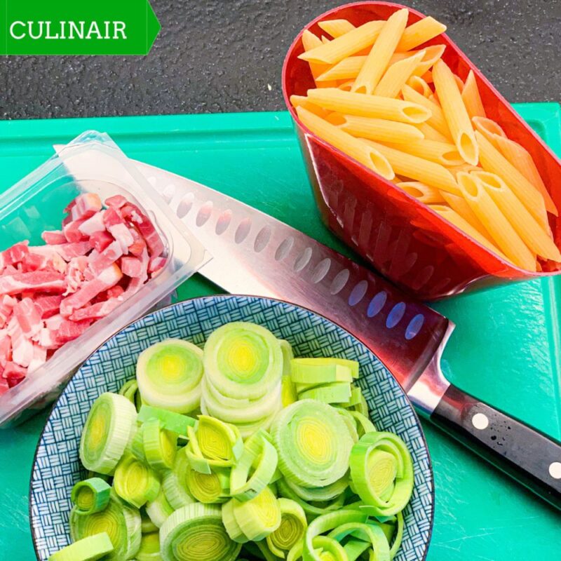 Pasta met prei en pancetta - Vinissima