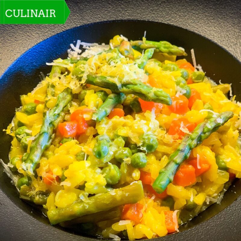 Risotto primavera alla milanese - Vinissima