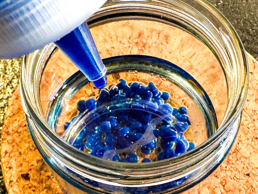 Thema regen - heilbot met blauwe regendruppels (of: hoe maak je ...